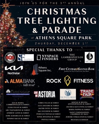 The 3rd Annual Athens Square Park Tree Lighting (12/1/2022) - Q300 PTA
